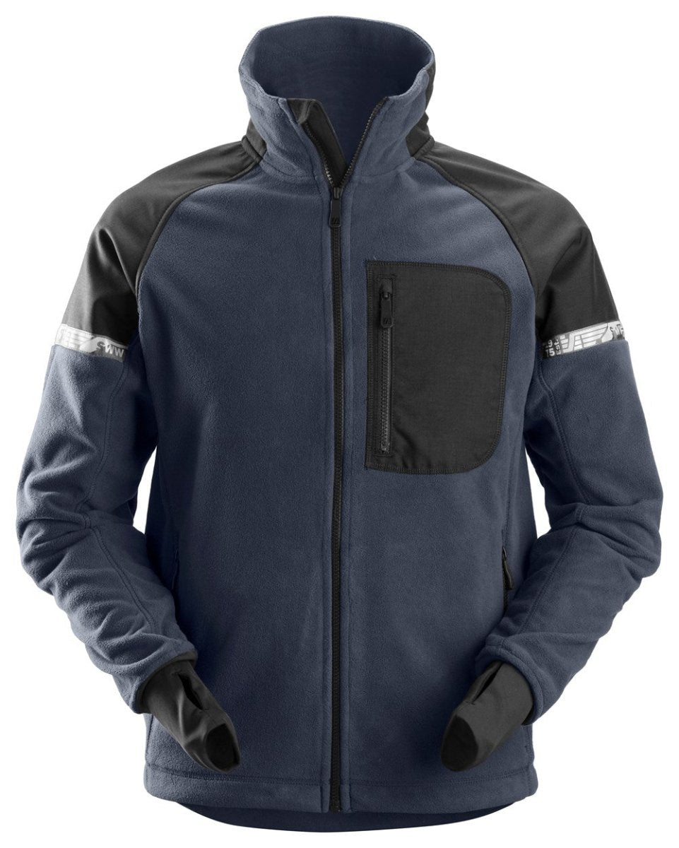 ALLROUNDWORK FLEECE JACKET Navy/black | Suomen Brodeeraus