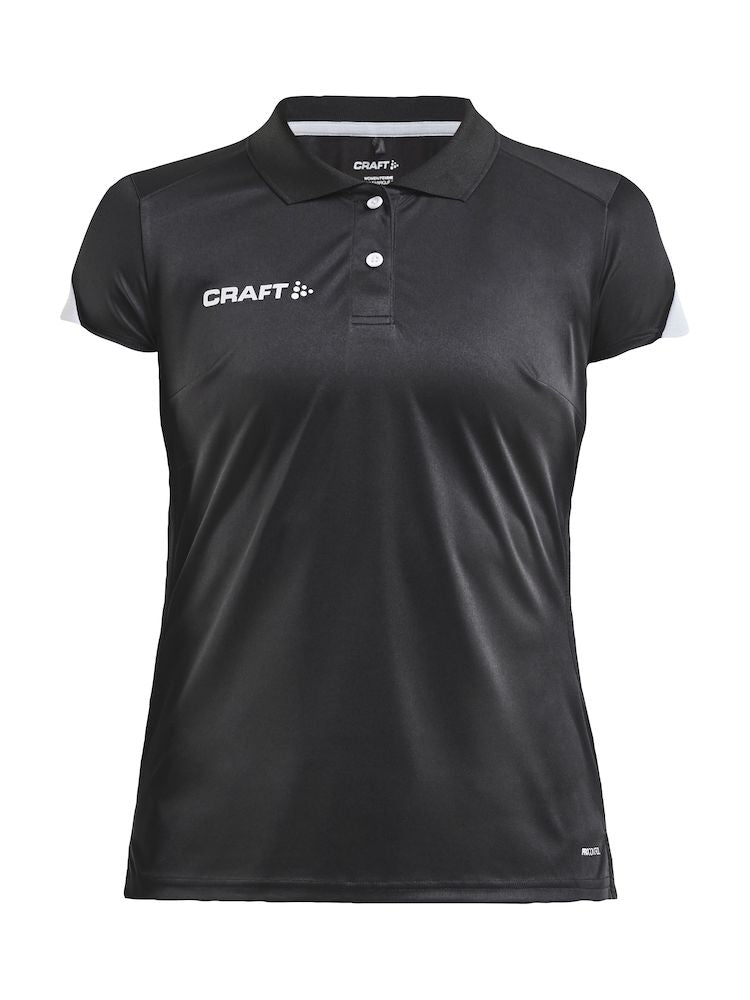Craft PRO CONTROL IMPACT POLO W Black/white | Suomen Brodeeraus