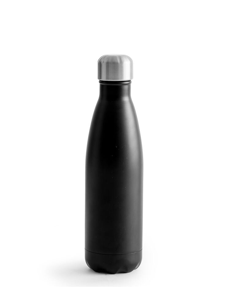 Teräs juoma-/termospullo, 500ml, musta | Suomen Brodeeraus
